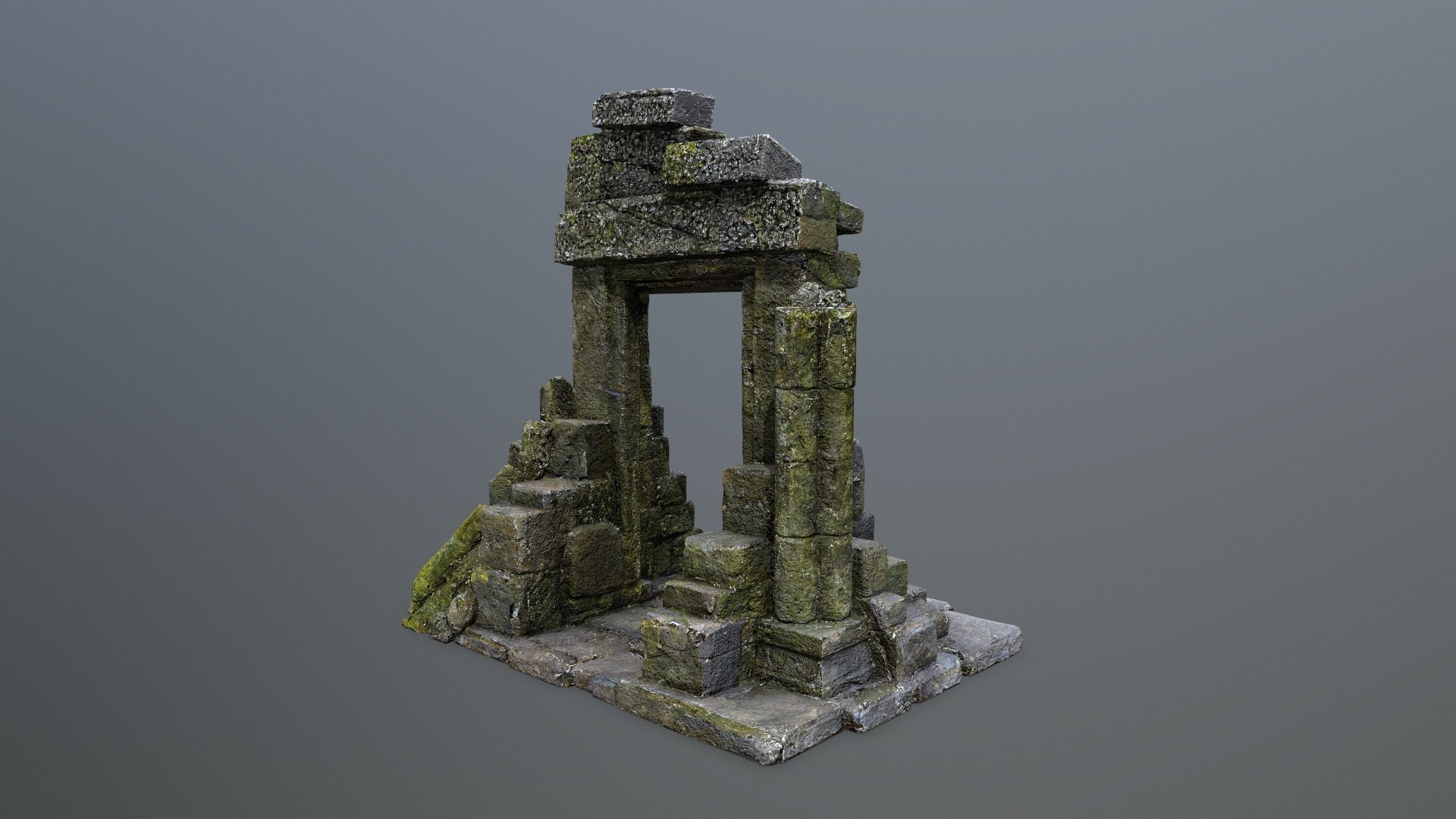 3D Model Ruin Gate - TurboSquid 2216217