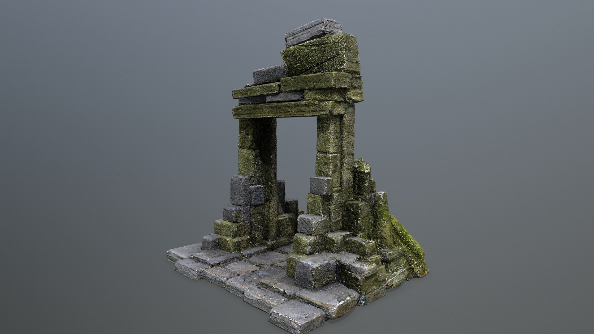 3D Model Ruin Gate - TurboSquid 2216217