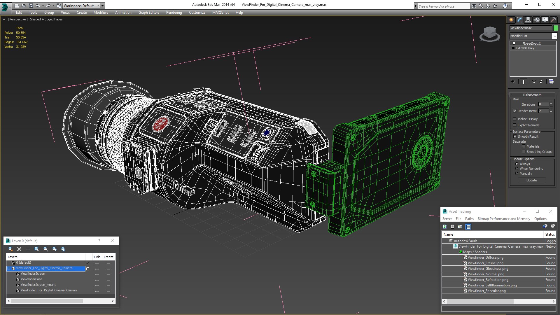 3D ViewFinder For Digital Cinema Camera - TurboSquid 1896270