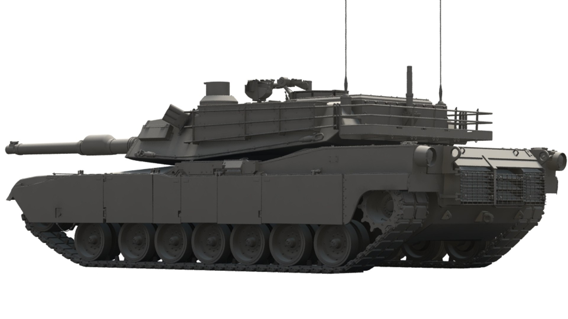 3d Tank M1 Abrams