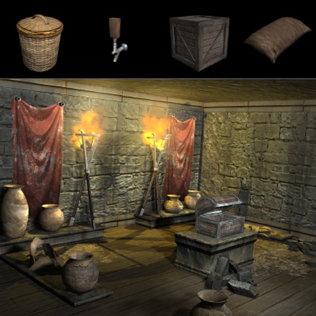 3ds Medieval Pack Dungeon