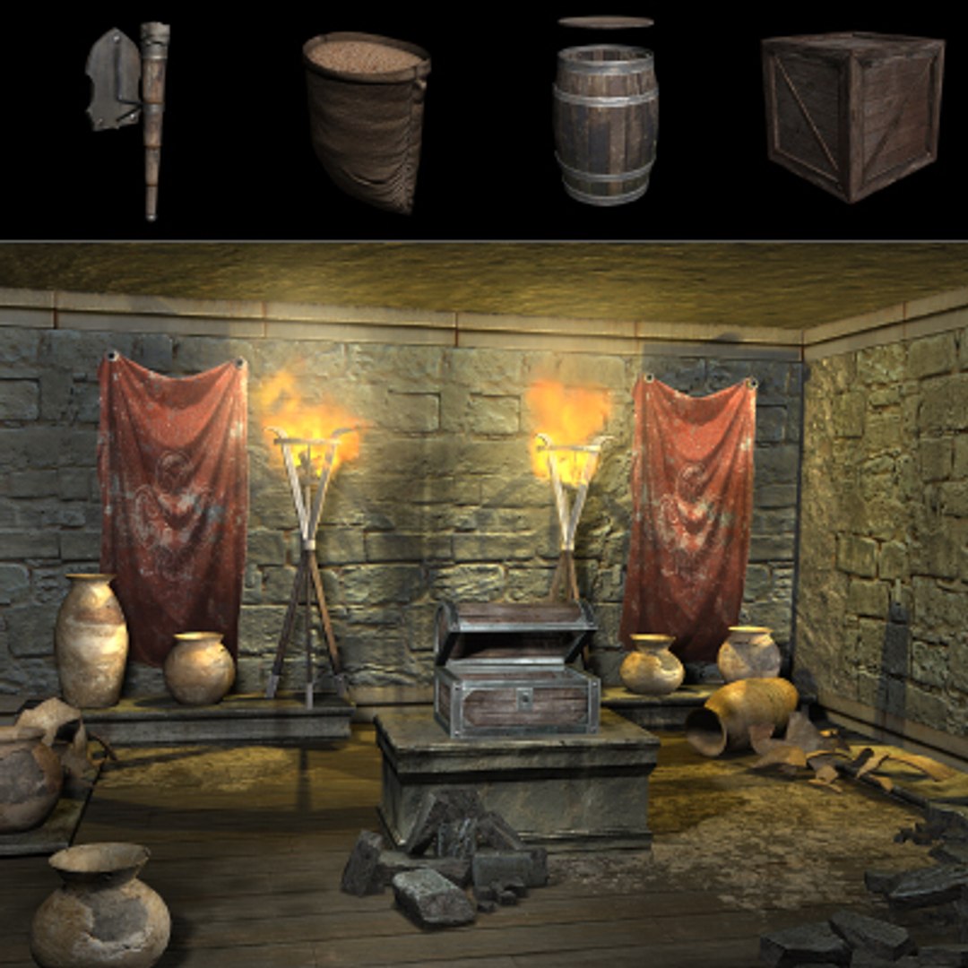 3ds Medieval Pack Dungeon