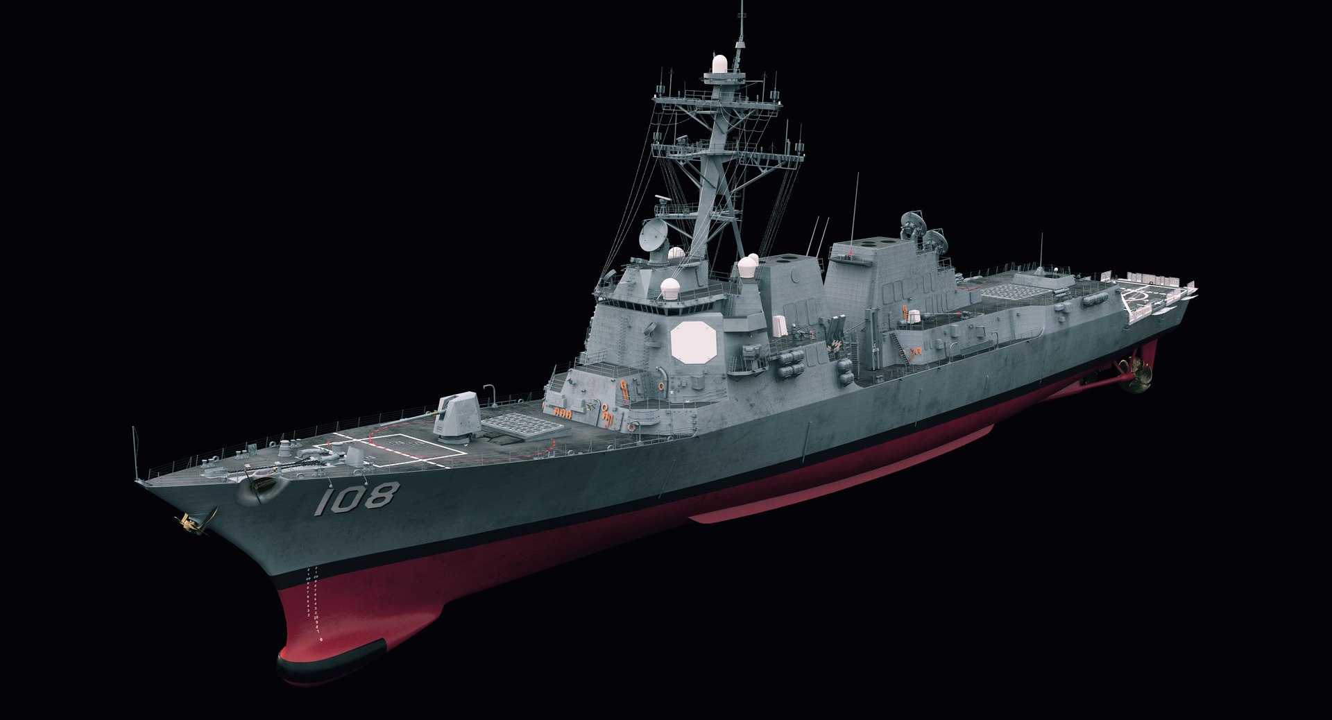 3d max uss ddg 108