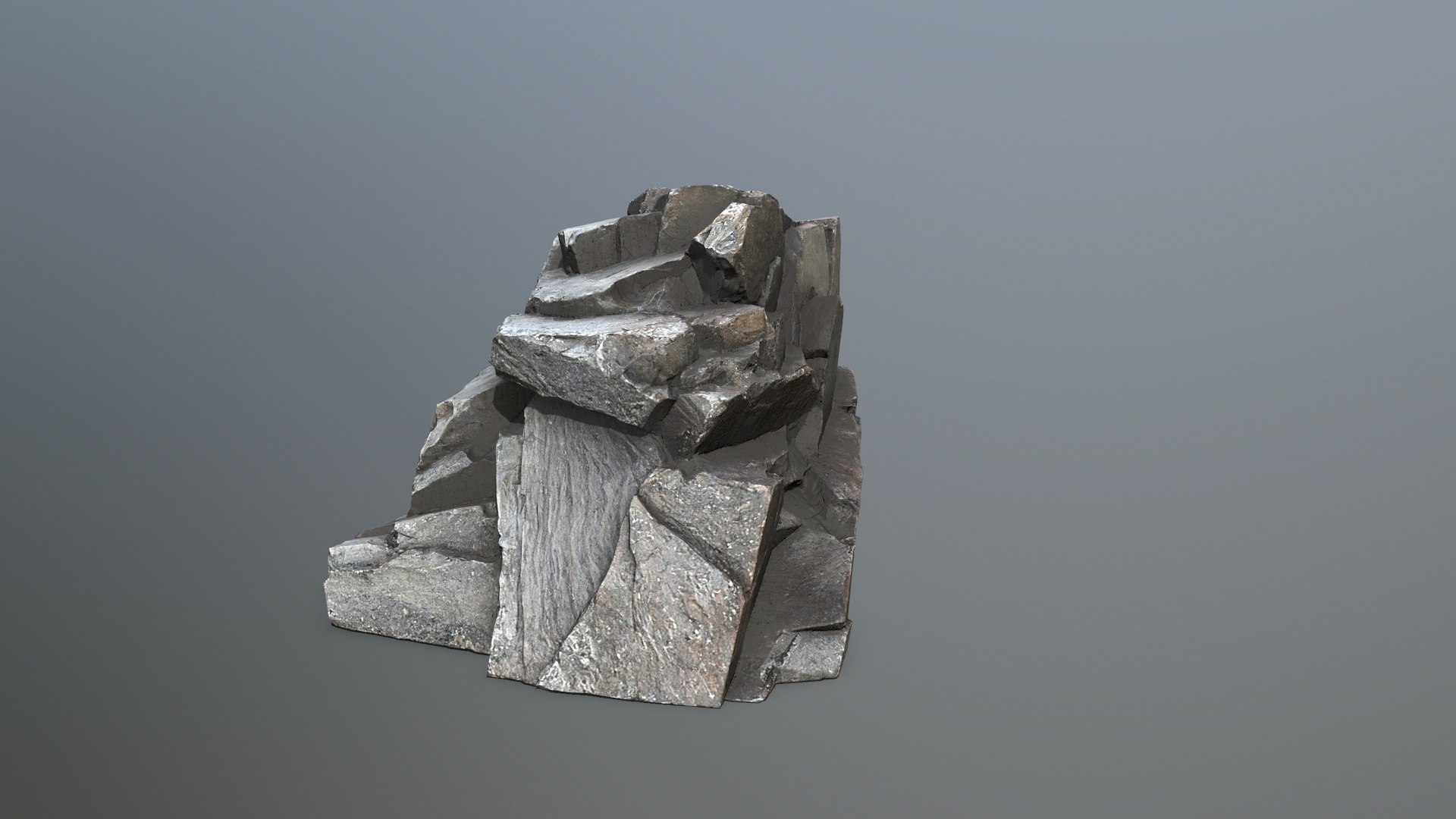 3D Cliff Rocks Model - TurboSquid 2303609