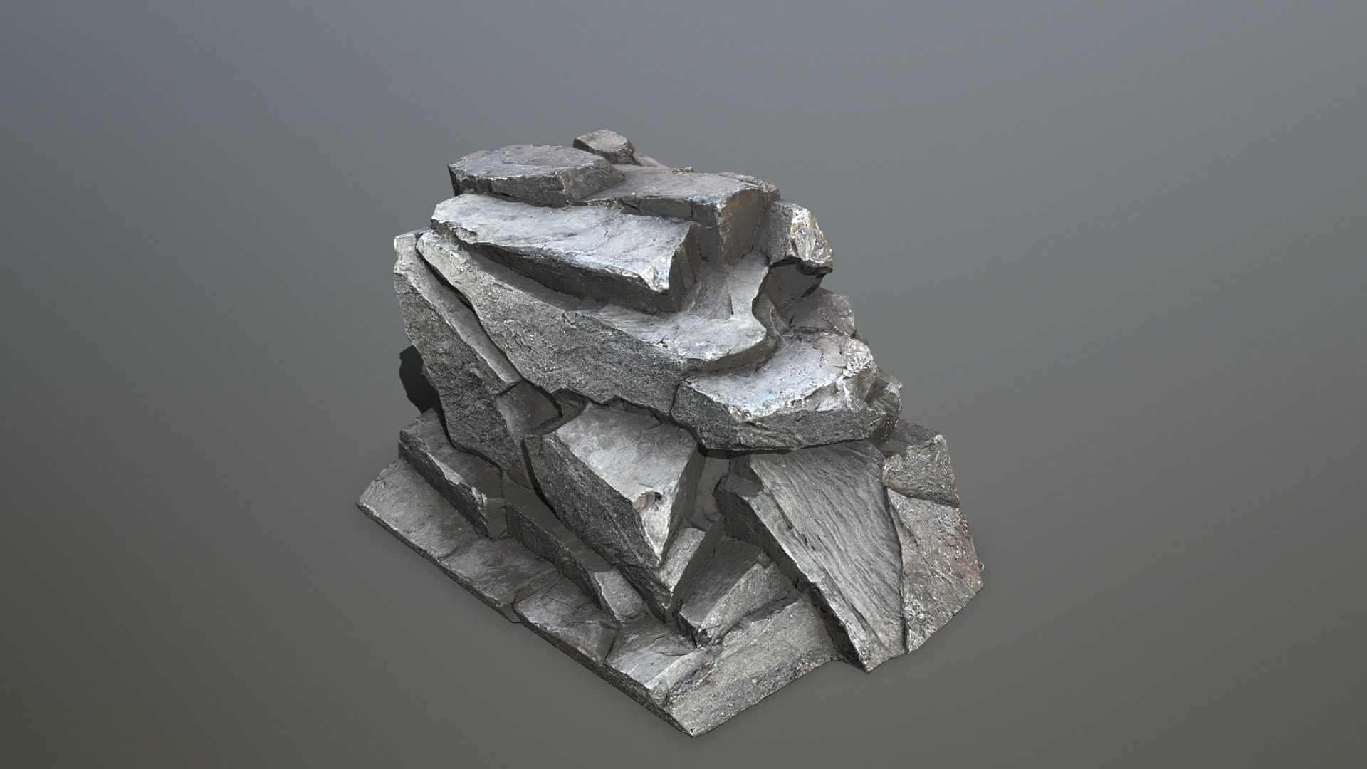 3D Cliff Rocks Model - TurboSquid 2303609