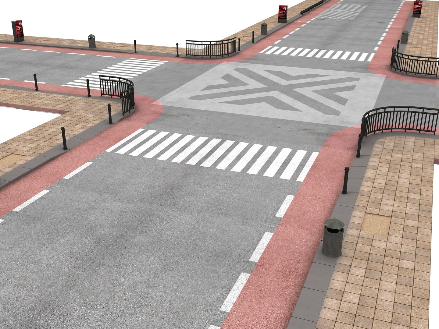 3D Modular Road - TurboSquid 1386977