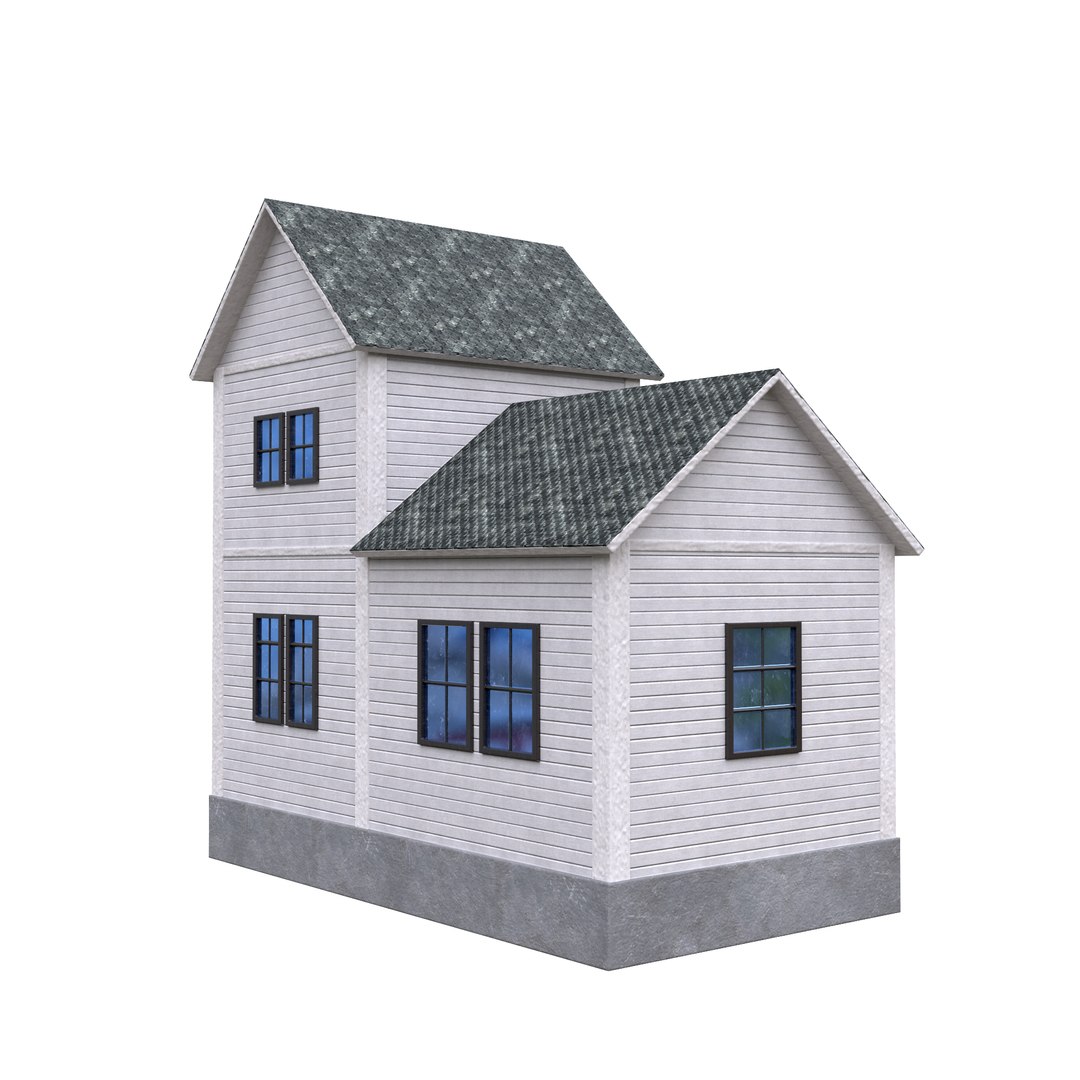 A Low-poly 3D Model Of A Home House 3D - TurboSquid 1877573