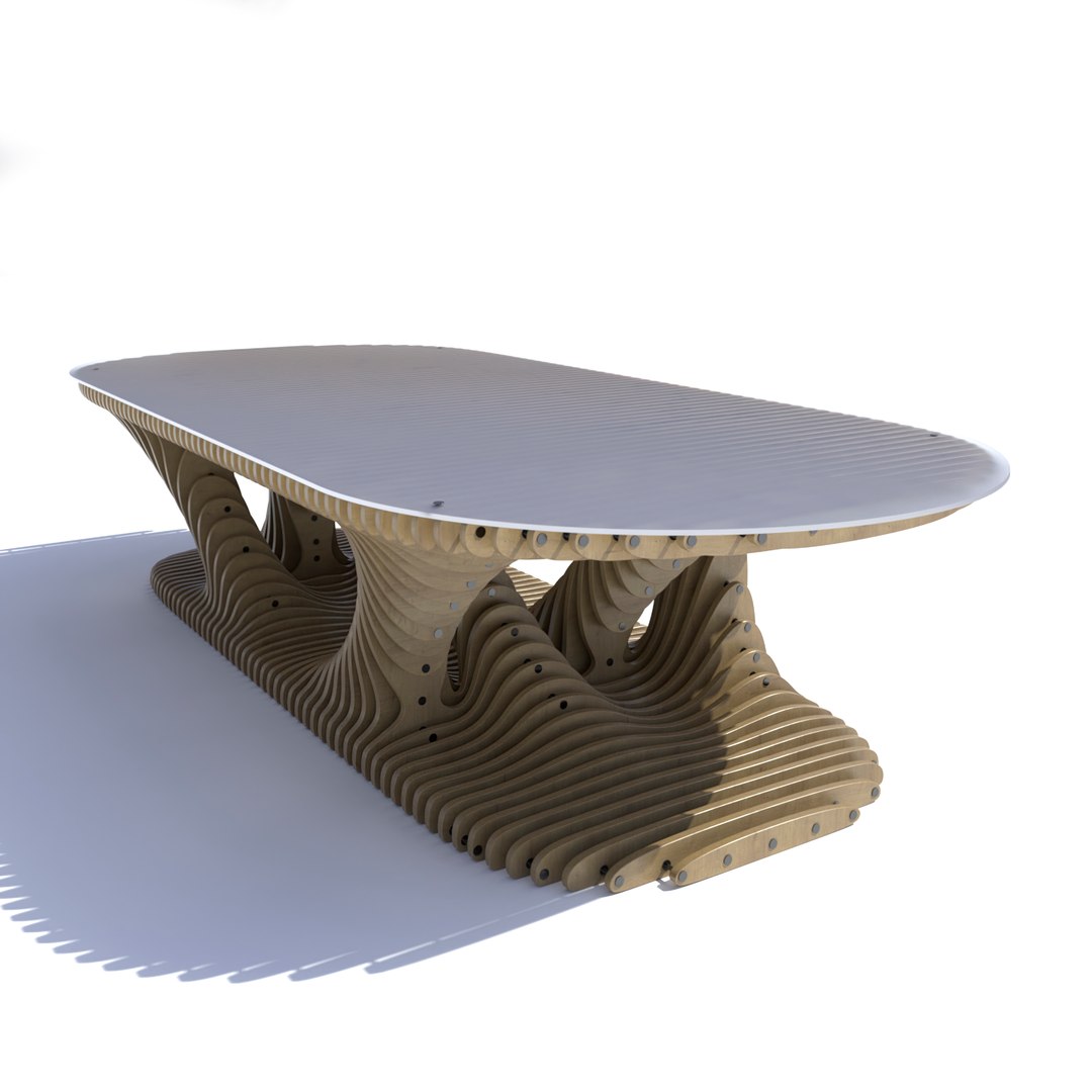3D model Decorative wooden table - TurboSquid 1786262