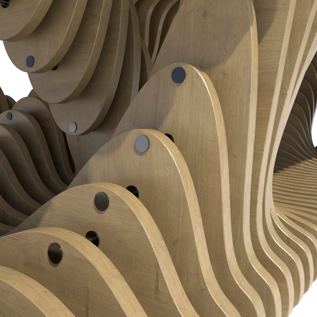 3D model Decorative wooden table - TurboSquid 1786262