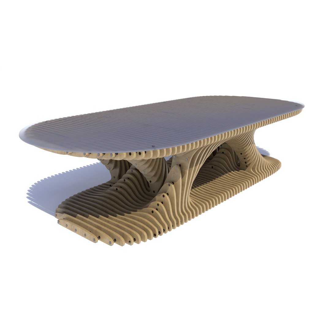 3D model Decorative wooden table - TurboSquid 1786262