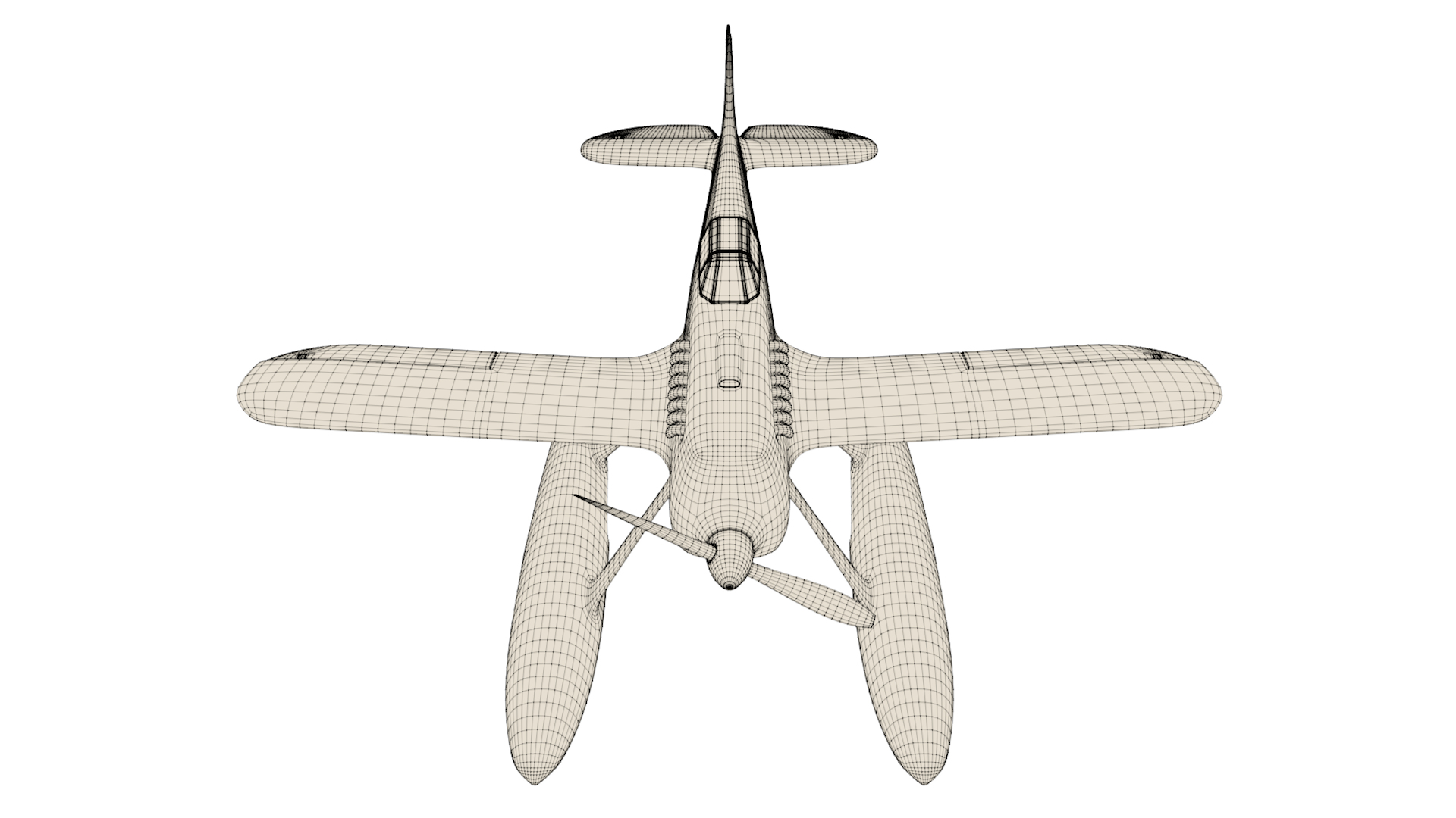 3D seaplane red blue model - TurboSquid 1273216