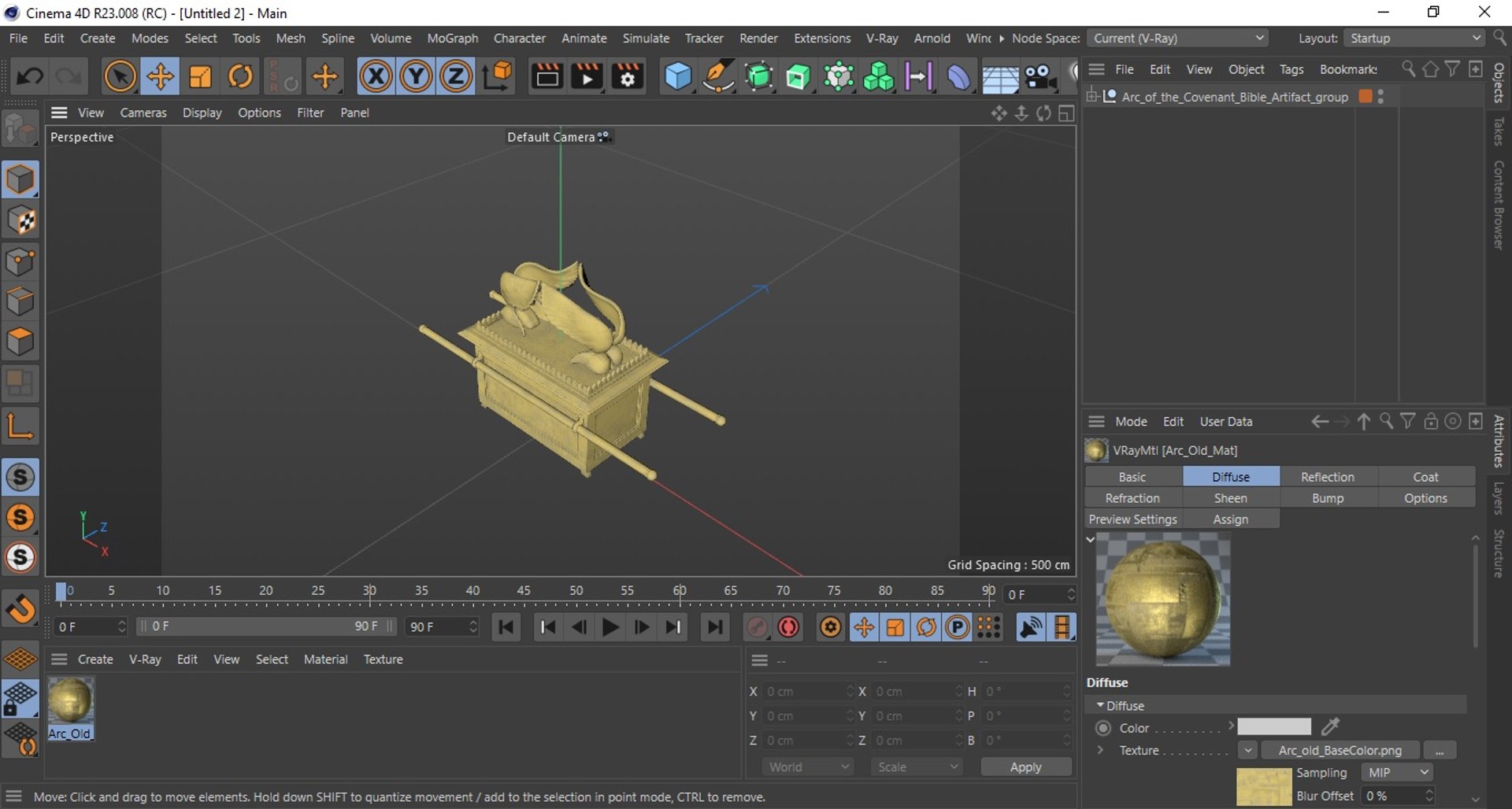 3D Arc Of The Covenant Bible Artifact Model - TurboSquid 2282728