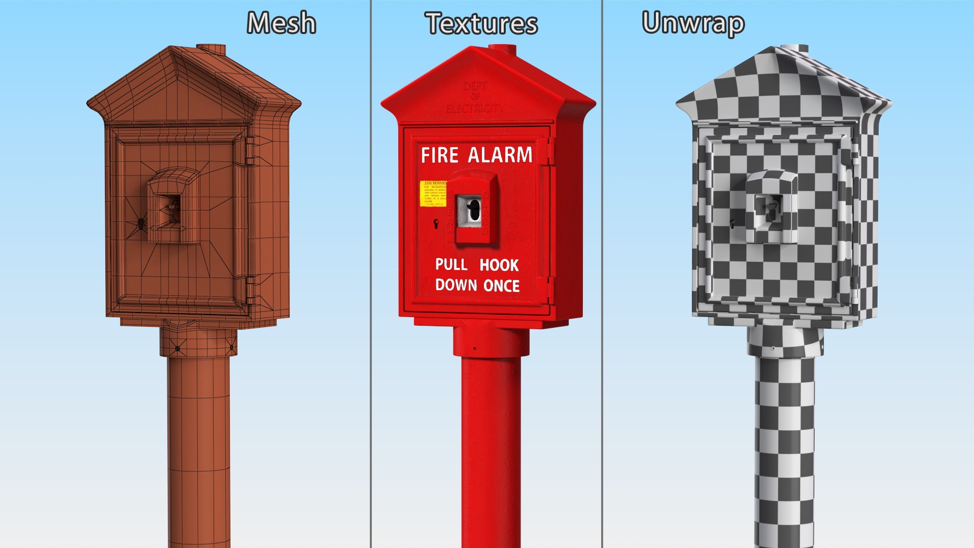 Vintage Fire Alarm Box 3D Model - TurboSquid 2077078