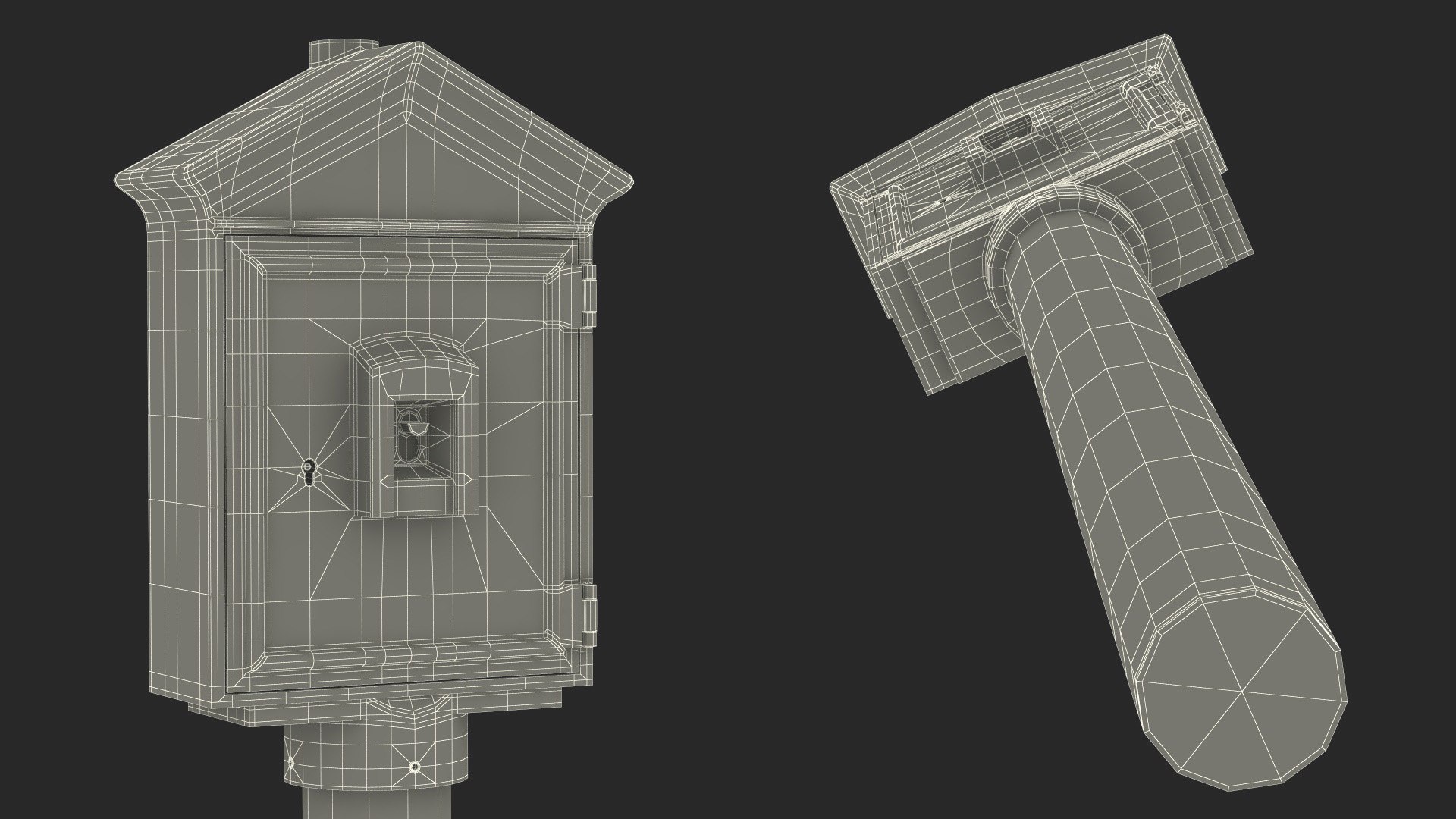 Vintage Fire Alarm Box 3D Model - TurboSquid 2077078