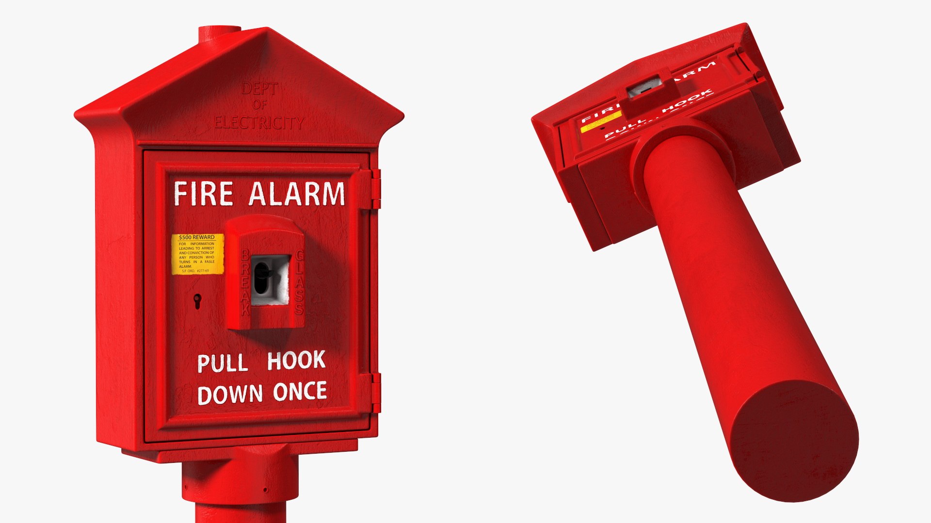Vintage Fire Alarm Box 3D Model - TurboSquid 2077078