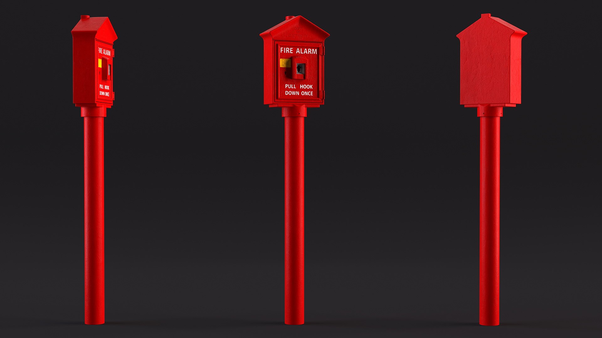 Vintage Fire Alarm Box 3D Model - TurboSquid 2077078
