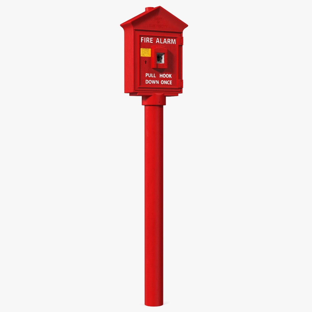 Vintage Fire Alarm Box 3D model - TurboSquid 2077078