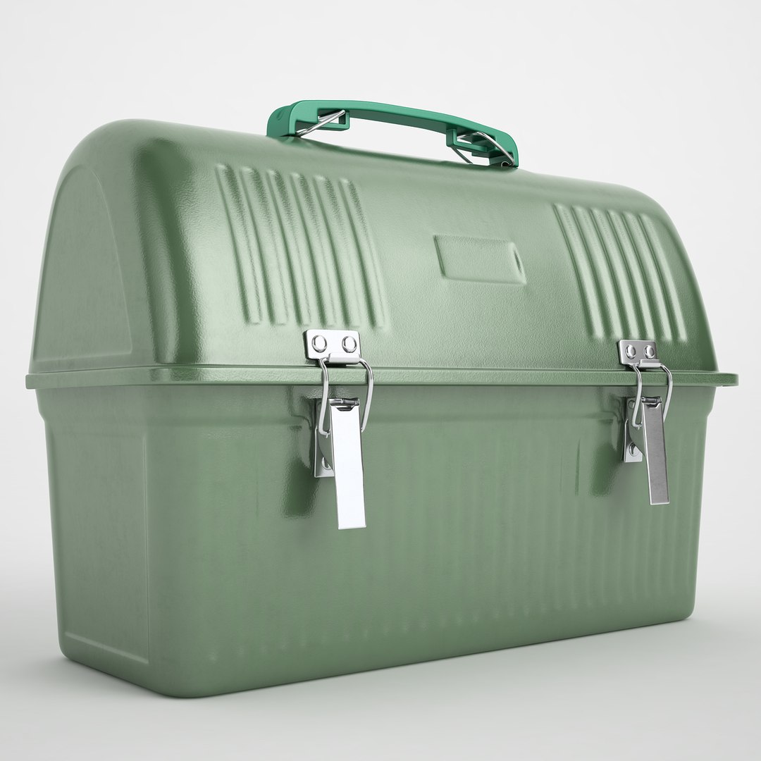 3d model of classic lunch box