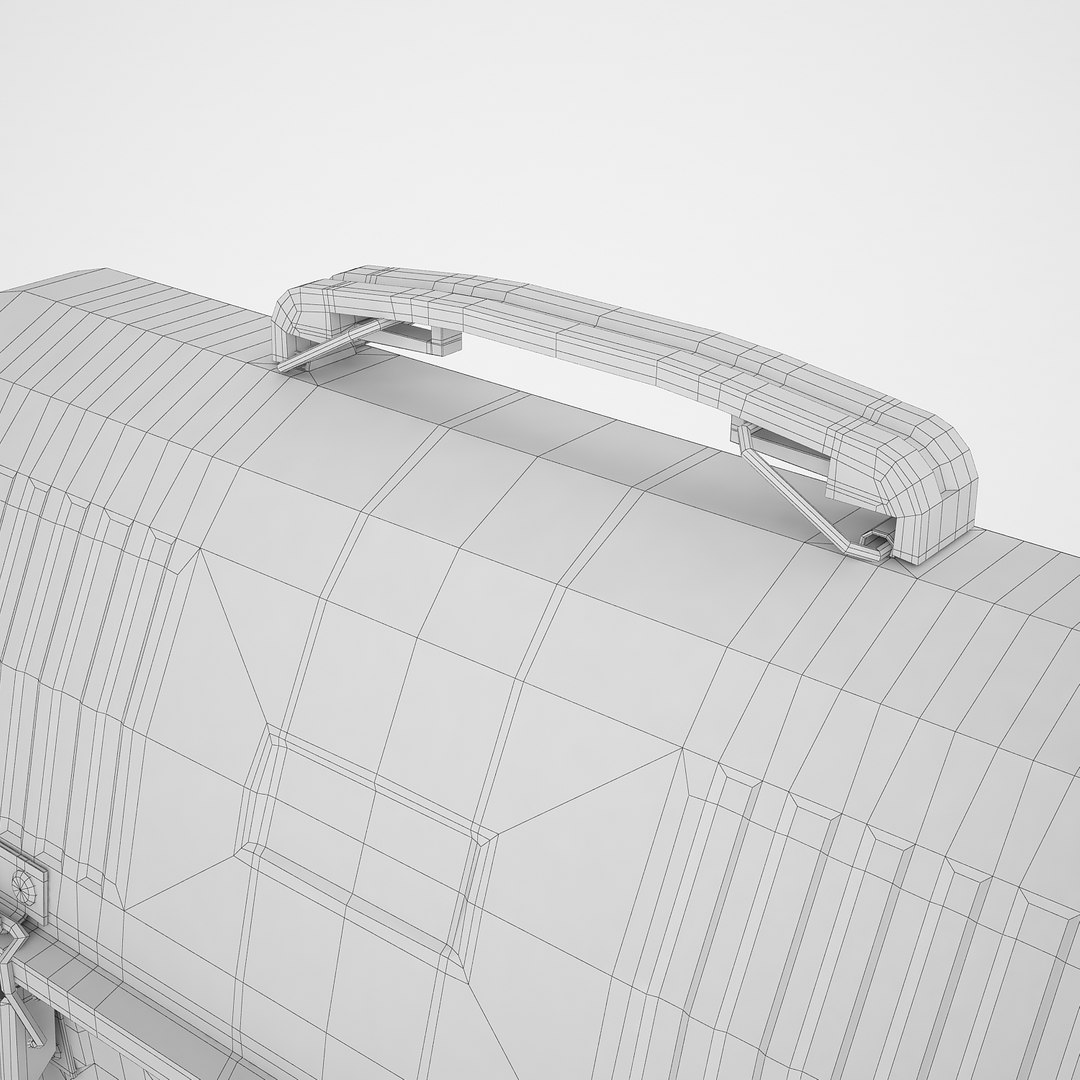 3d model of classic lunch box