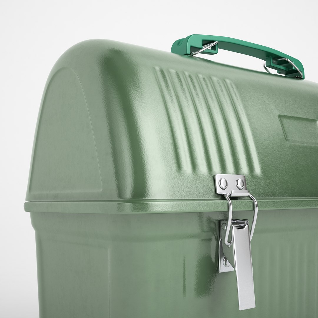 3d model of classic lunch box