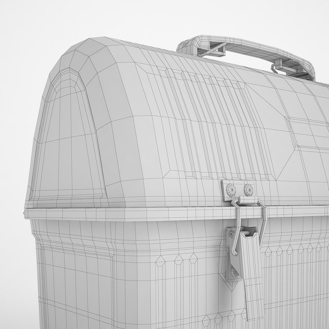 3d model of classic lunch box