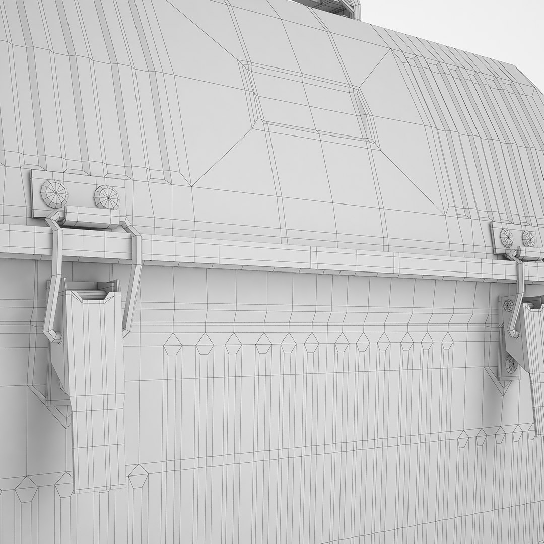 3d model of classic lunch box