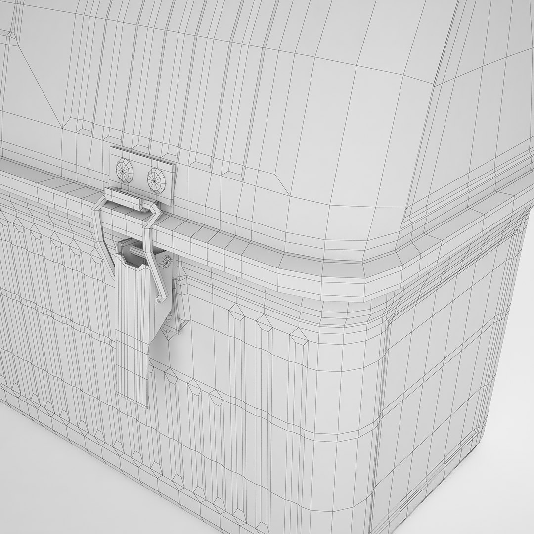 3d model of classic lunch box