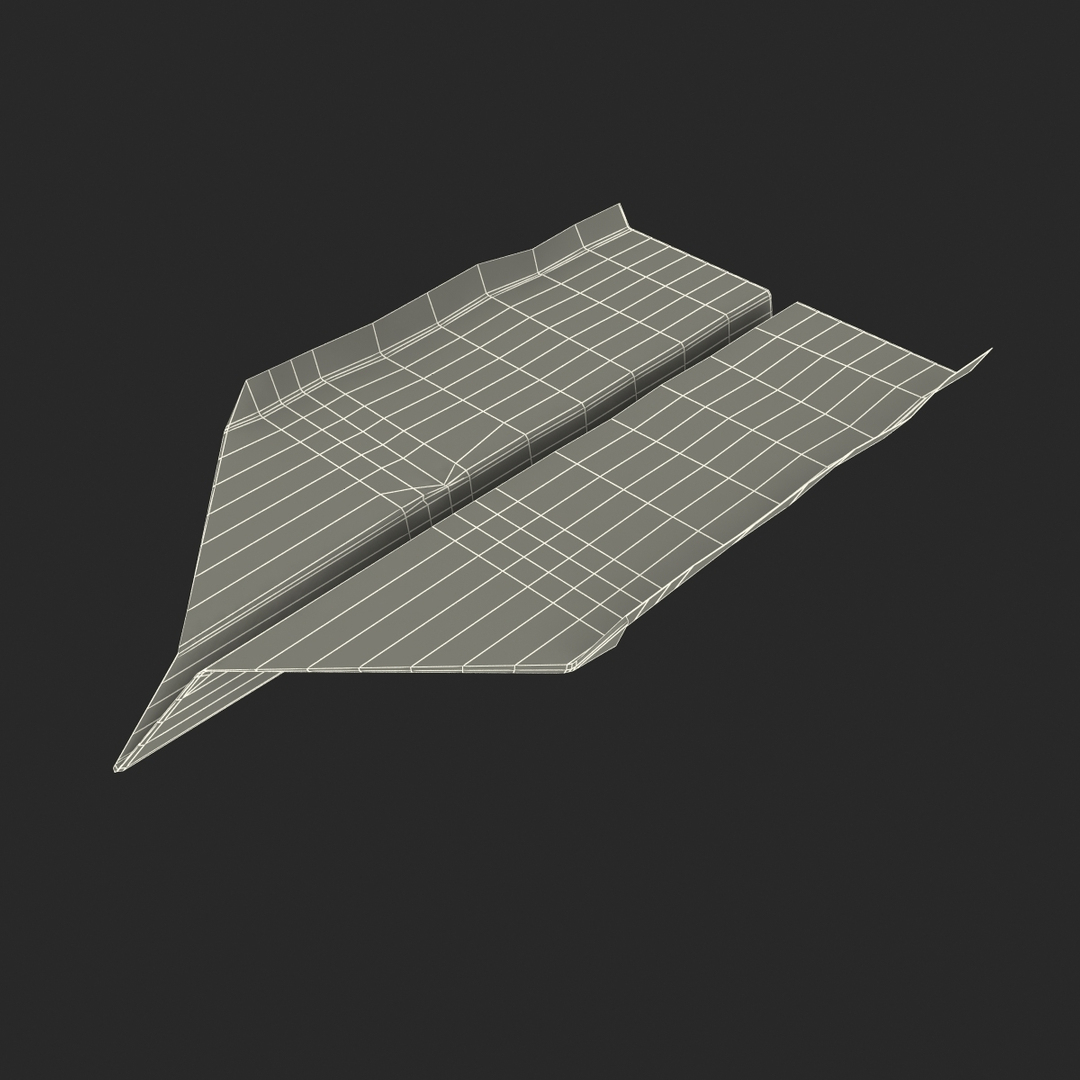 Paper Airplane 2 3d Model