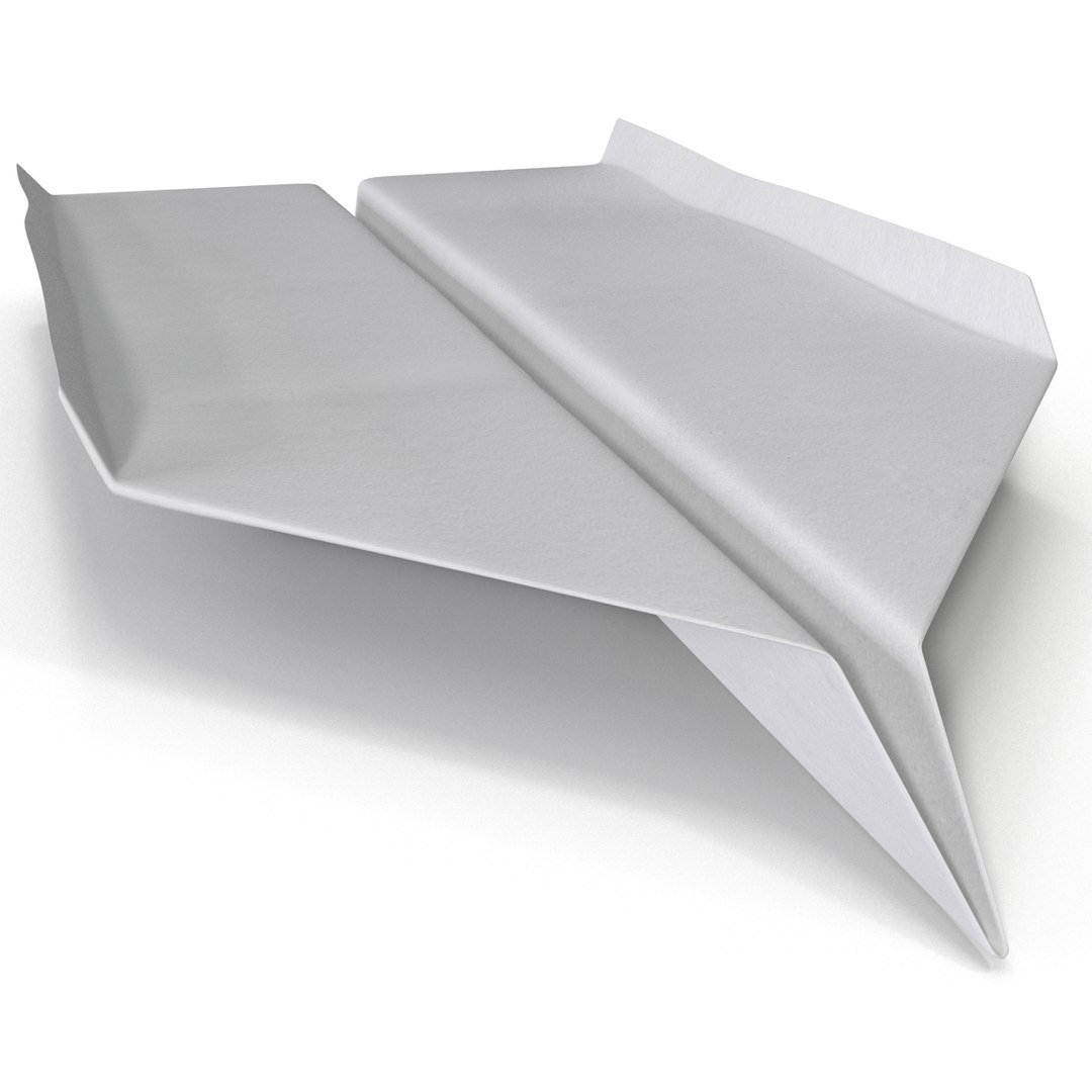 Paper Airplane 2 3d Model