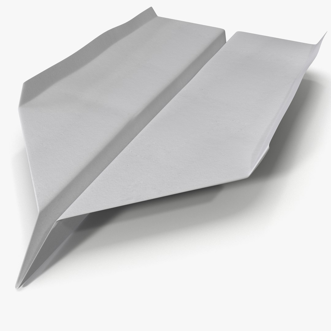Paper Airplane 2 3d Model