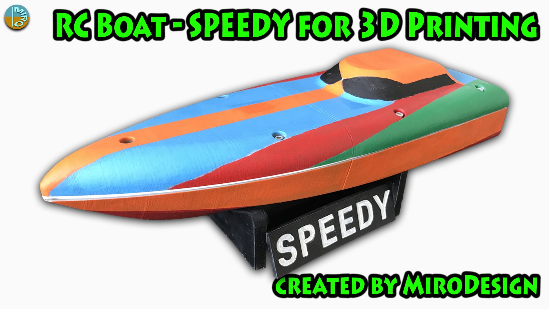 modèle 3D de Bateau RC - SPEEDY pour l'impression 3D - TurboSquid 1809006