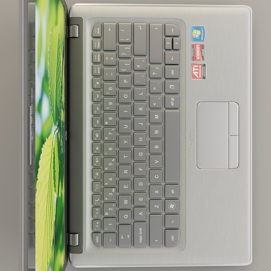 3d Laptop Hp Pavilion Computer Screen Model