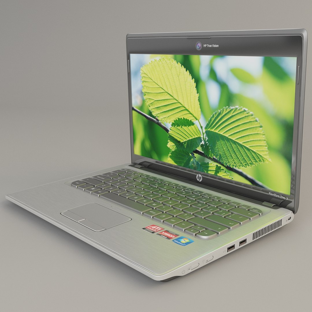 3d Laptop Hp Pavilion Computer Screen Model