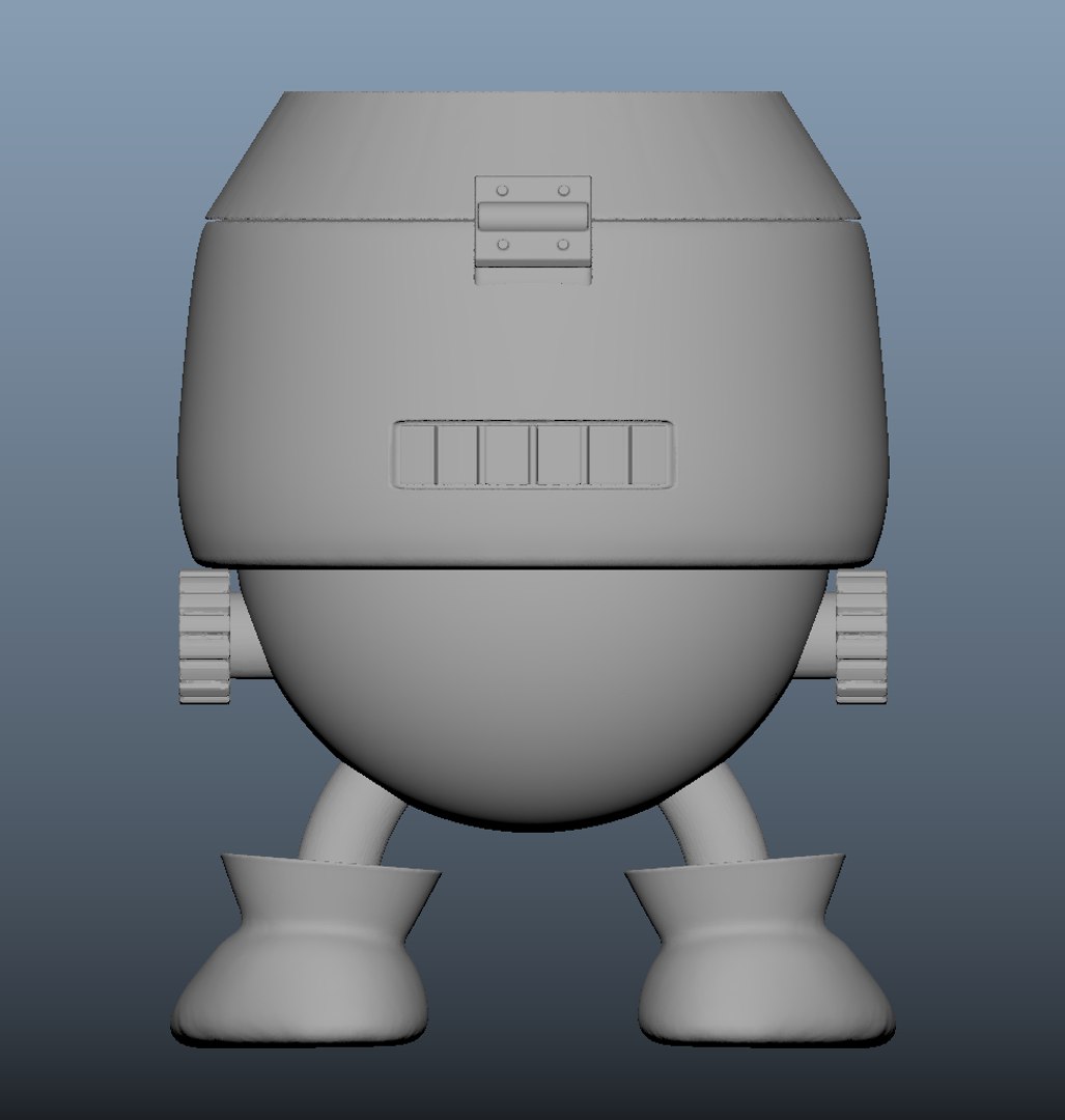 3D Eddie the robot container - TurboSquid 1752564
