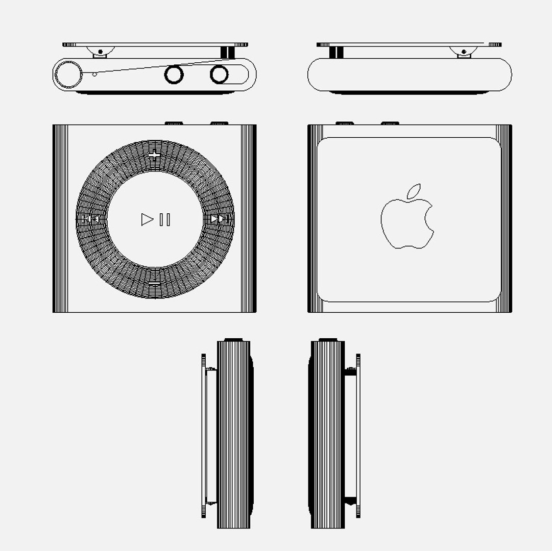 Apple Ipod Shuffle 3d Model