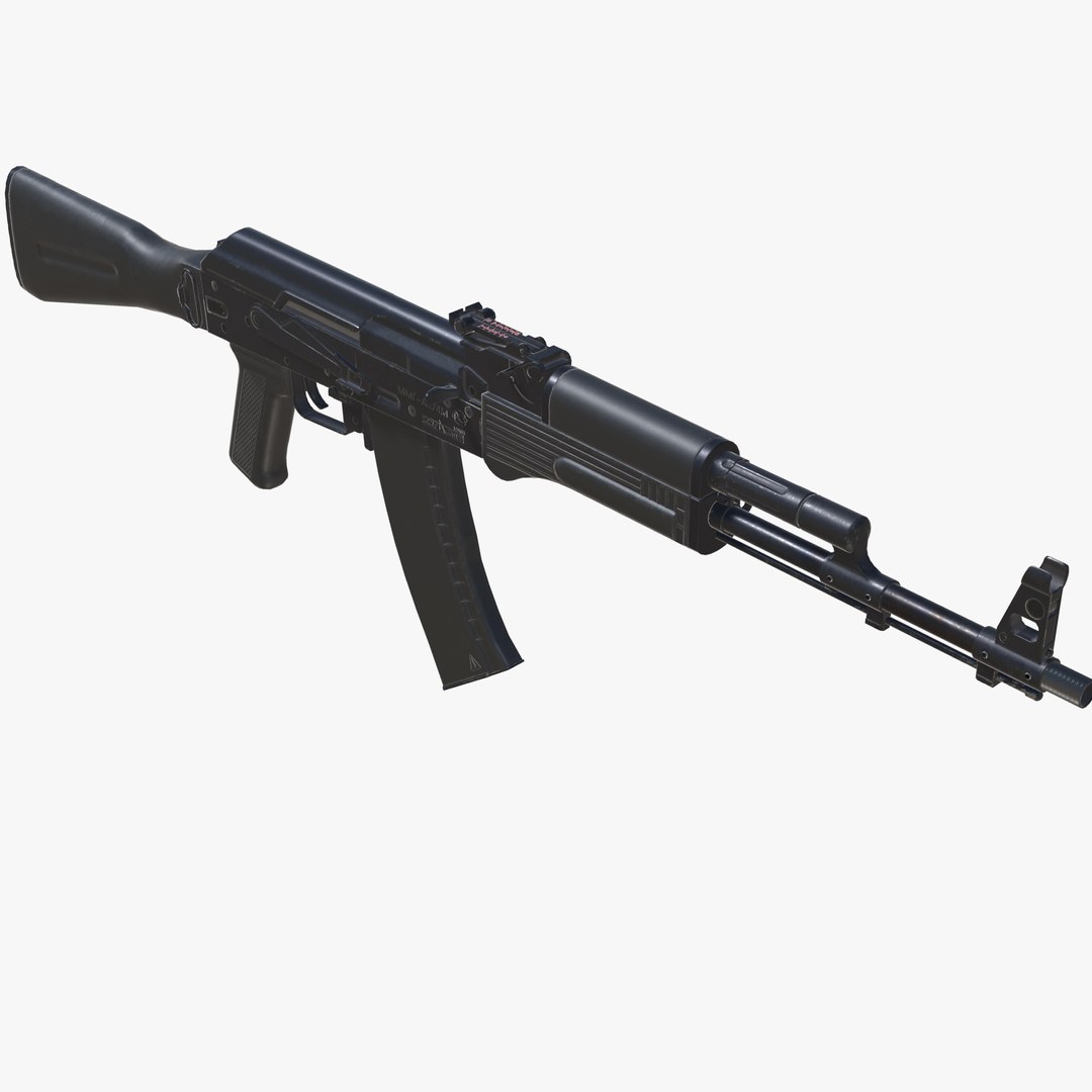 3D model Assault Rifle AK-74M Low-poly - TurboSquid 1800205