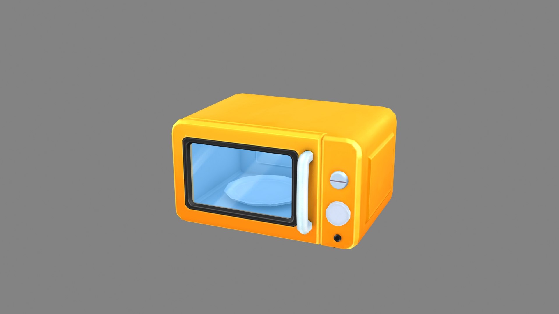 Cartoon Microwave Oven 3D - TurboSquid 2110916