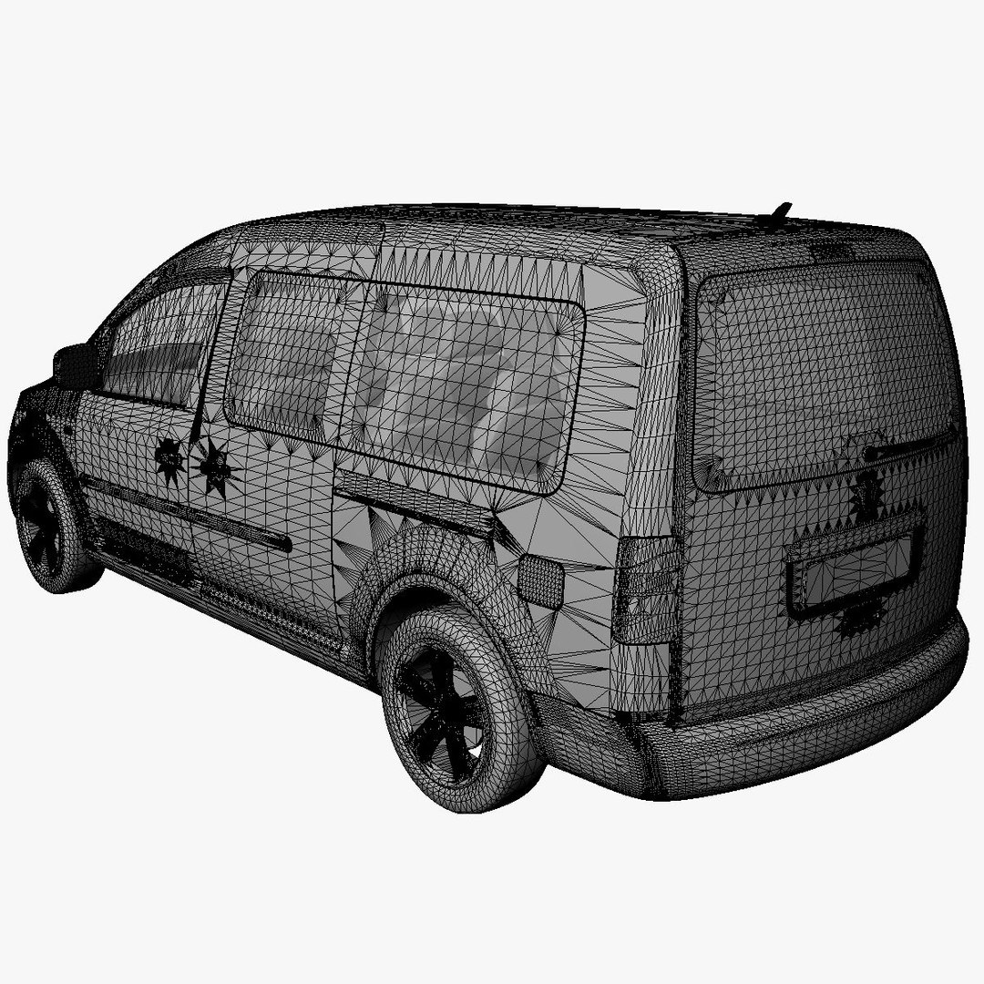 3d model vehicles caddy delivery van