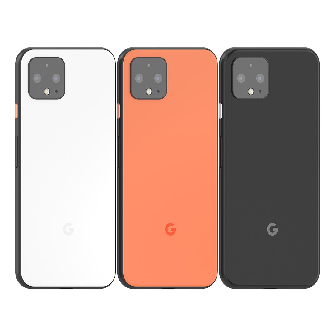 Google pixel 4 colours 3D model - TurboSquid 1468101