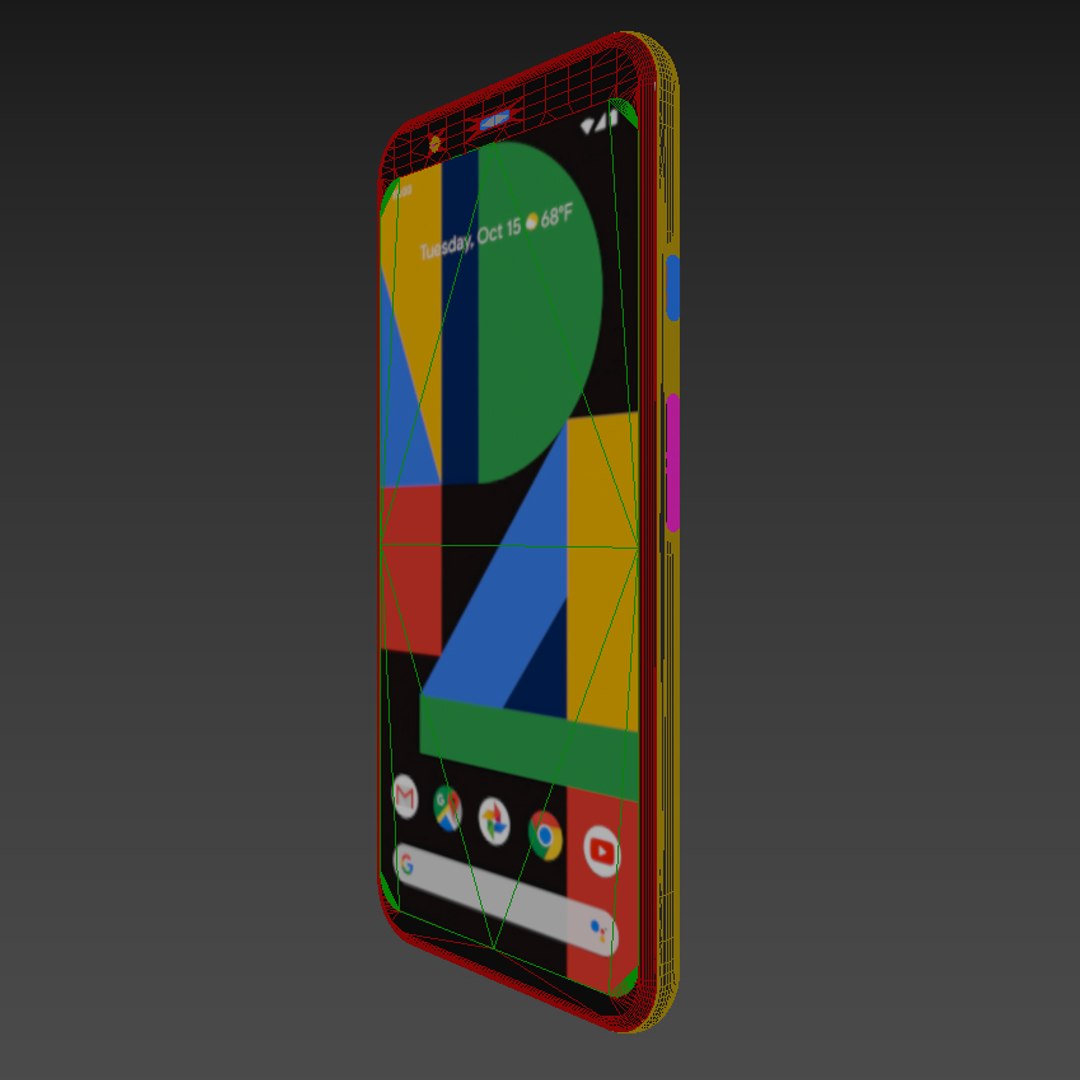 Google pixel 4 colours 3D model - TurboSquid 1468101