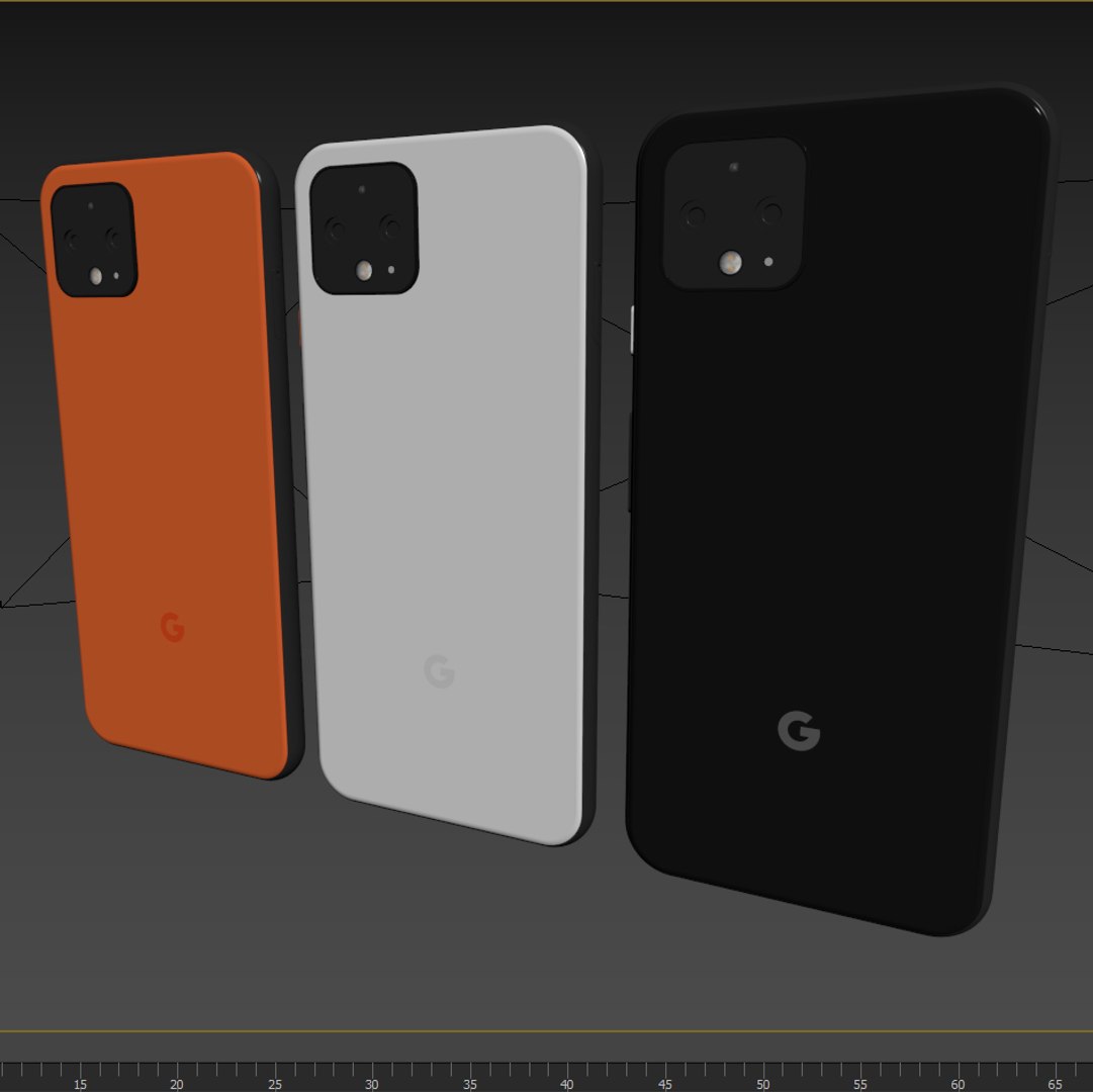Google pixel 4 colours 3D model - TurboSquid 1468101