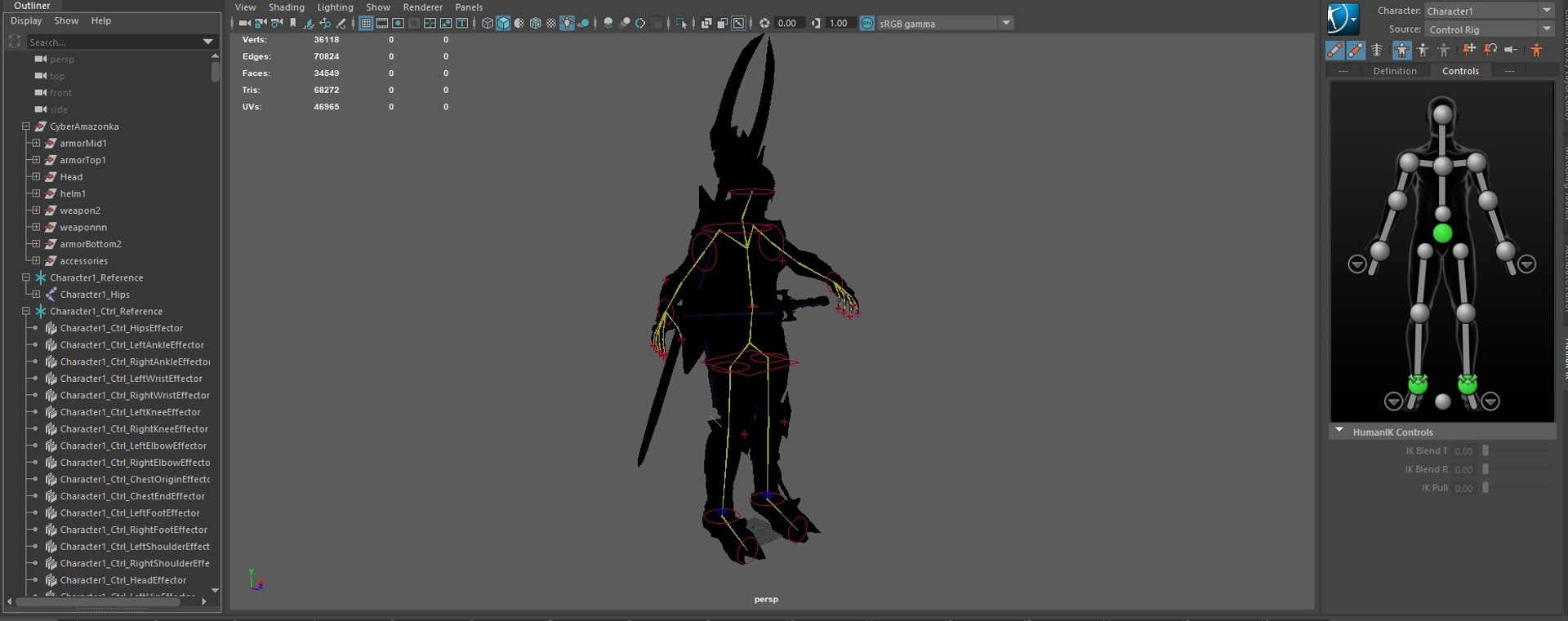 3D Cyber Amazon Model - TurboSquid 1742995
