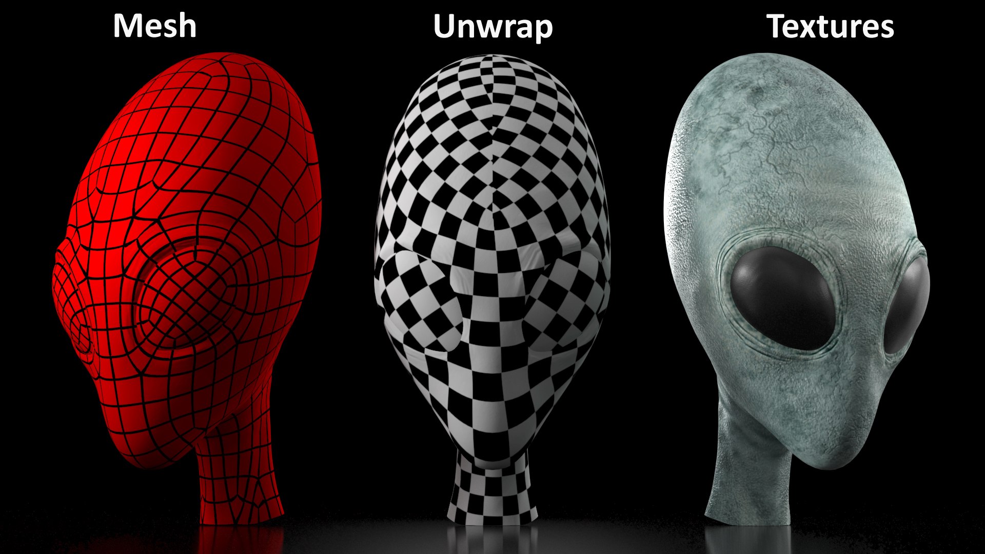 Extraterrestrial alien head 3D model - TurboSquid 1631927