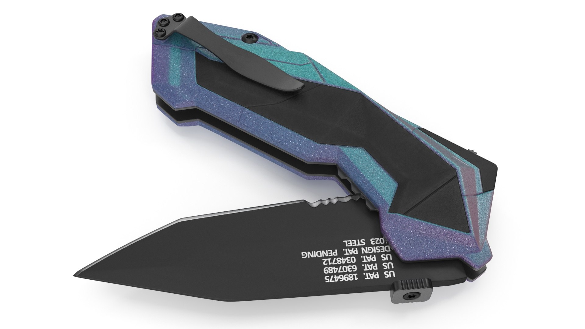 Futuristic Folding Knife Schrade Color 3D - TurboSquid 2177997