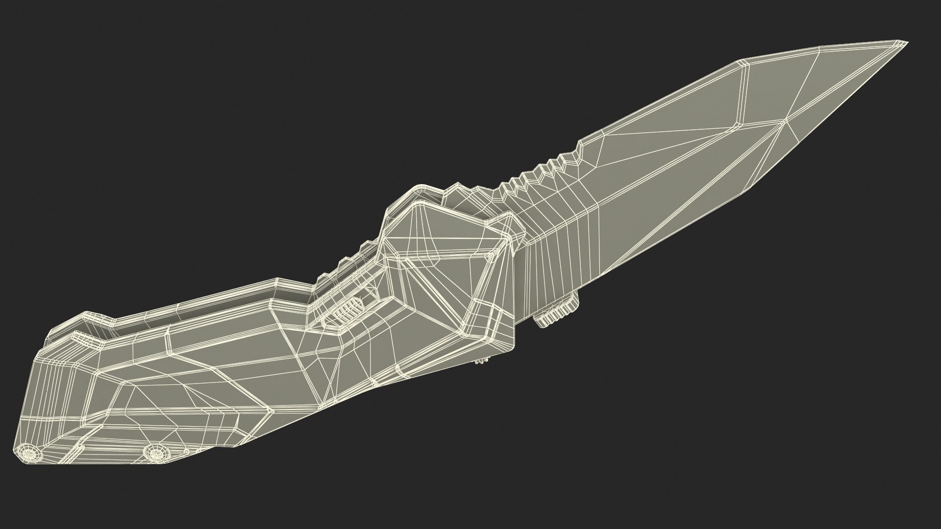 Futuristic Folding Knife Schrade Color 3D - TurboSquid 2177997