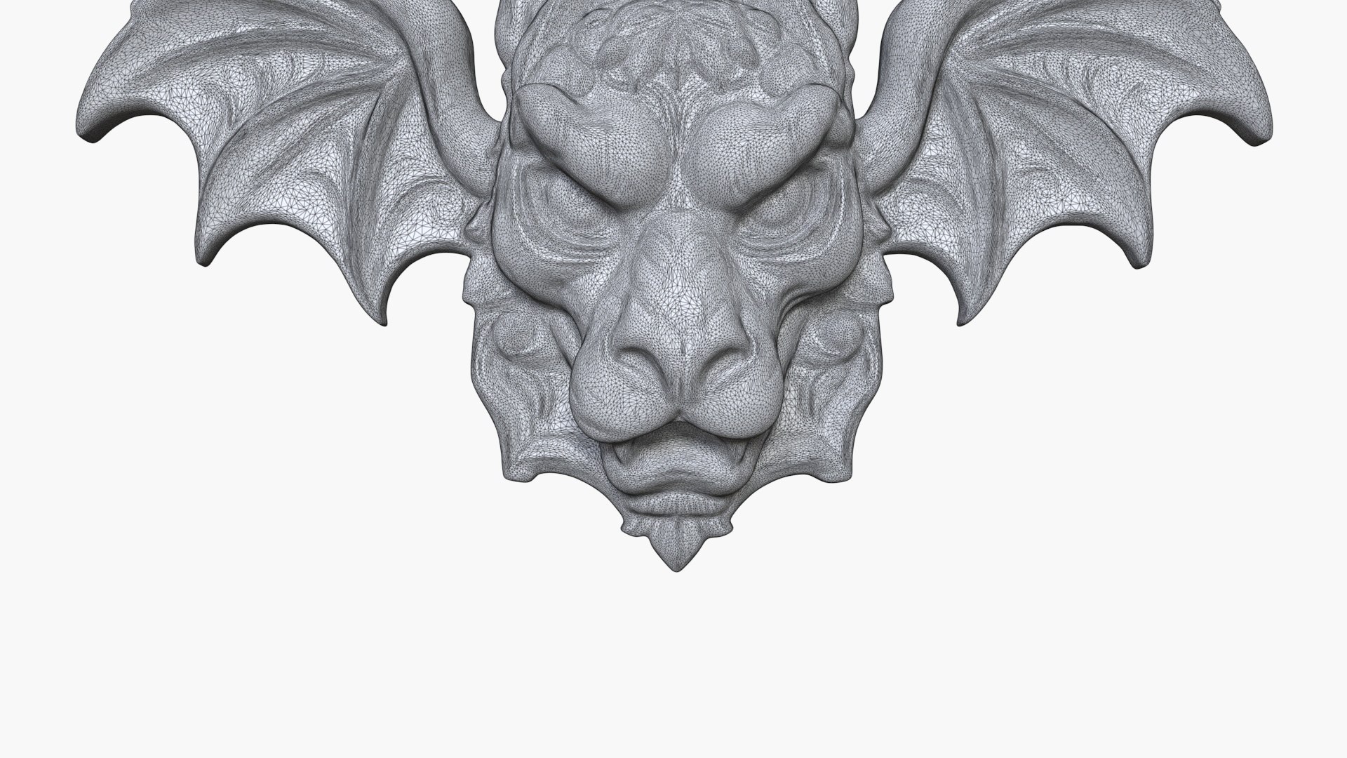 Gargoyle Head Relief 8 3D Model - TurboSquid 2289092