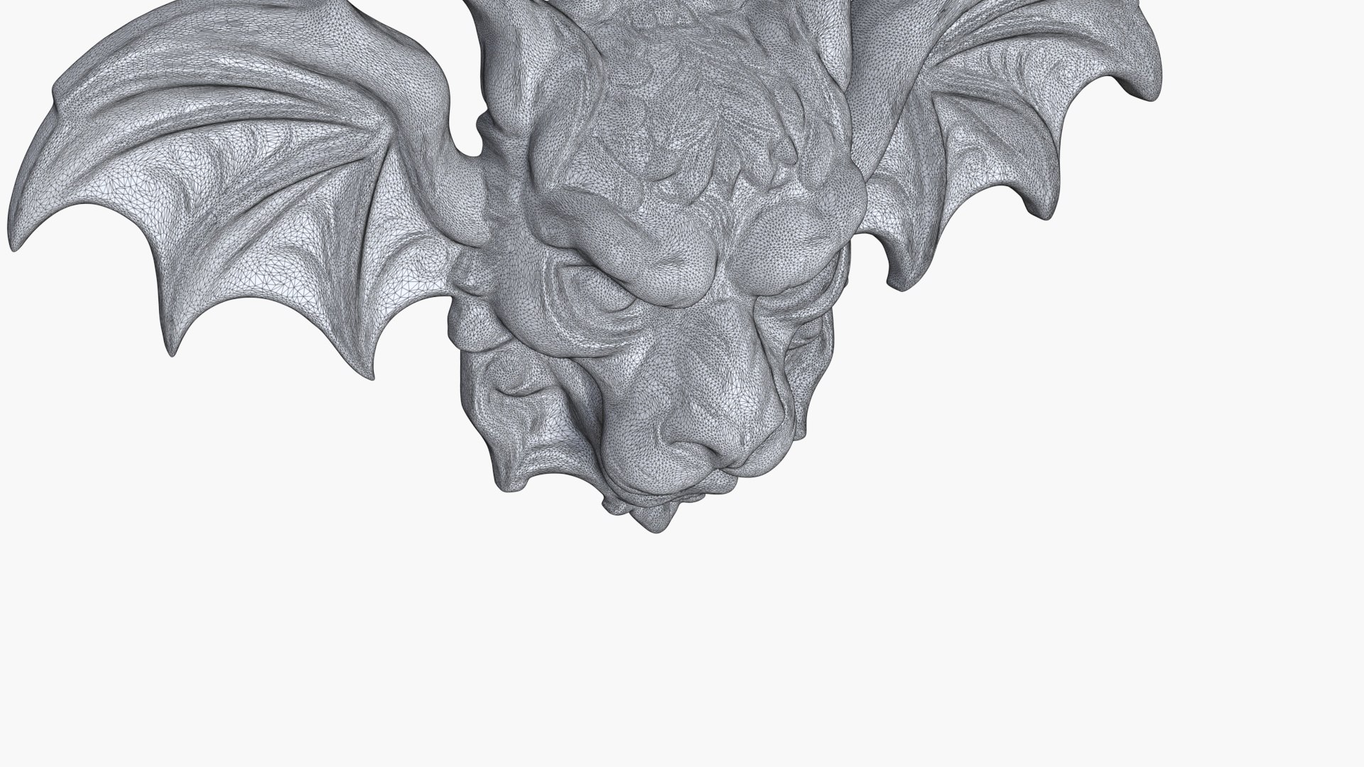 Gargoyle Head Relief 8 3D Model - TurboSquid 2289092