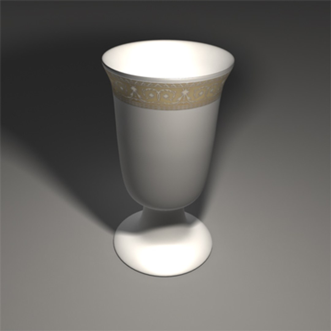 traditional jewish goblet 3d obj