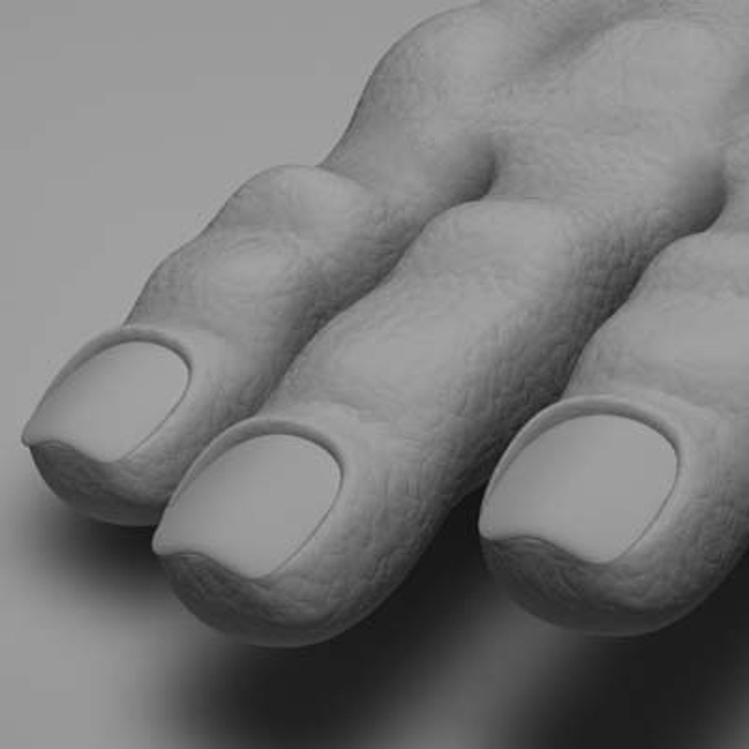 Cartoon Monster Hand C4d