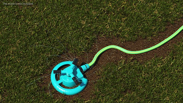 3D Garden Lawn Sprinkler with Trickles Water - TurboSquid 1839217